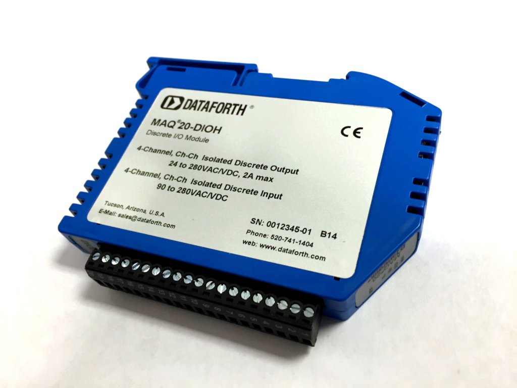 MAQ20-DIOH - Digital Input/Output Module; 90 to 280V In, 24 to 280V Out, 4-ch In, 4-ch Out ...